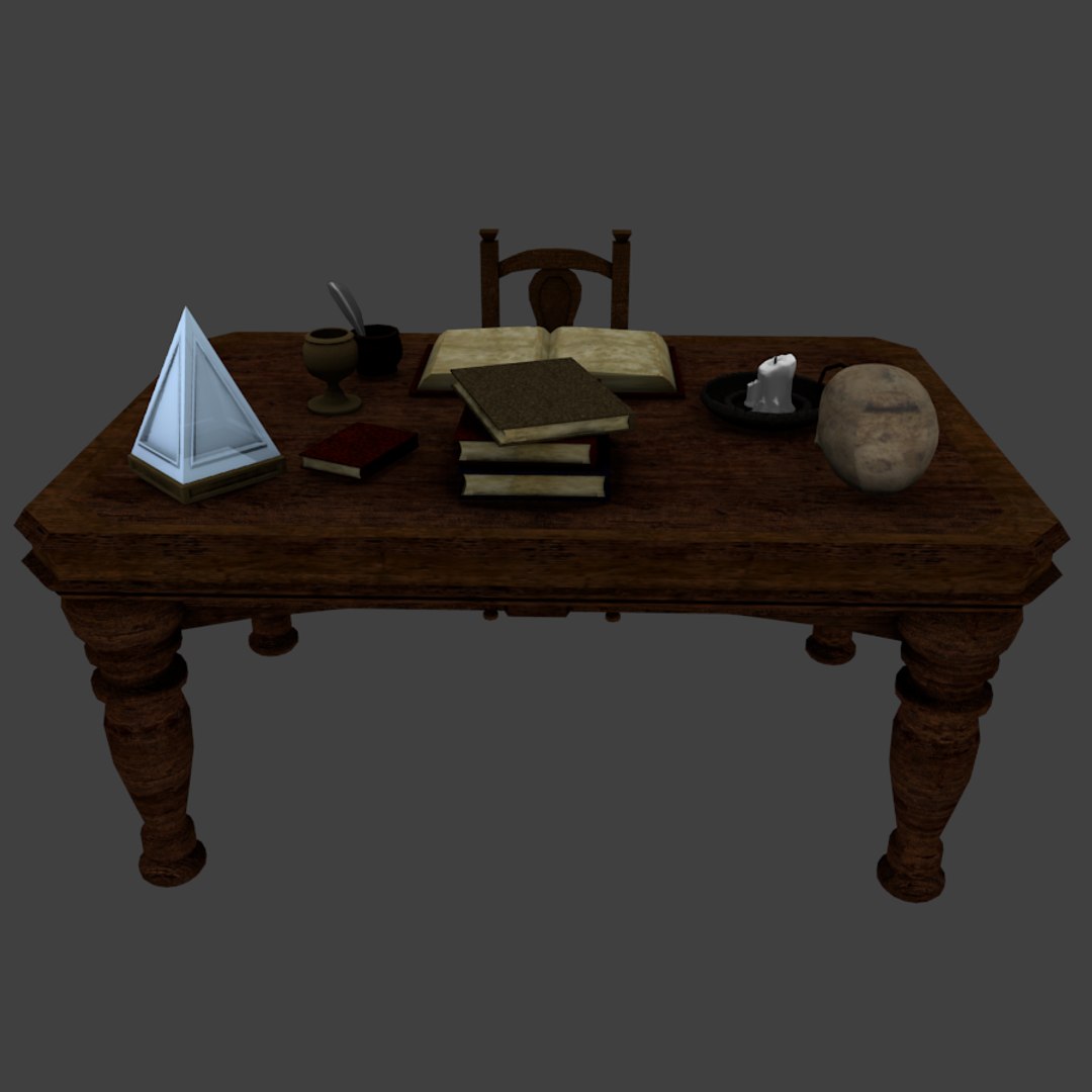 Fantasy Table 3D Model - TurboSquid 1189445