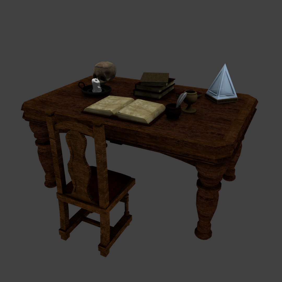 Fantasy Table 3D Model - TurboSquid 1189445