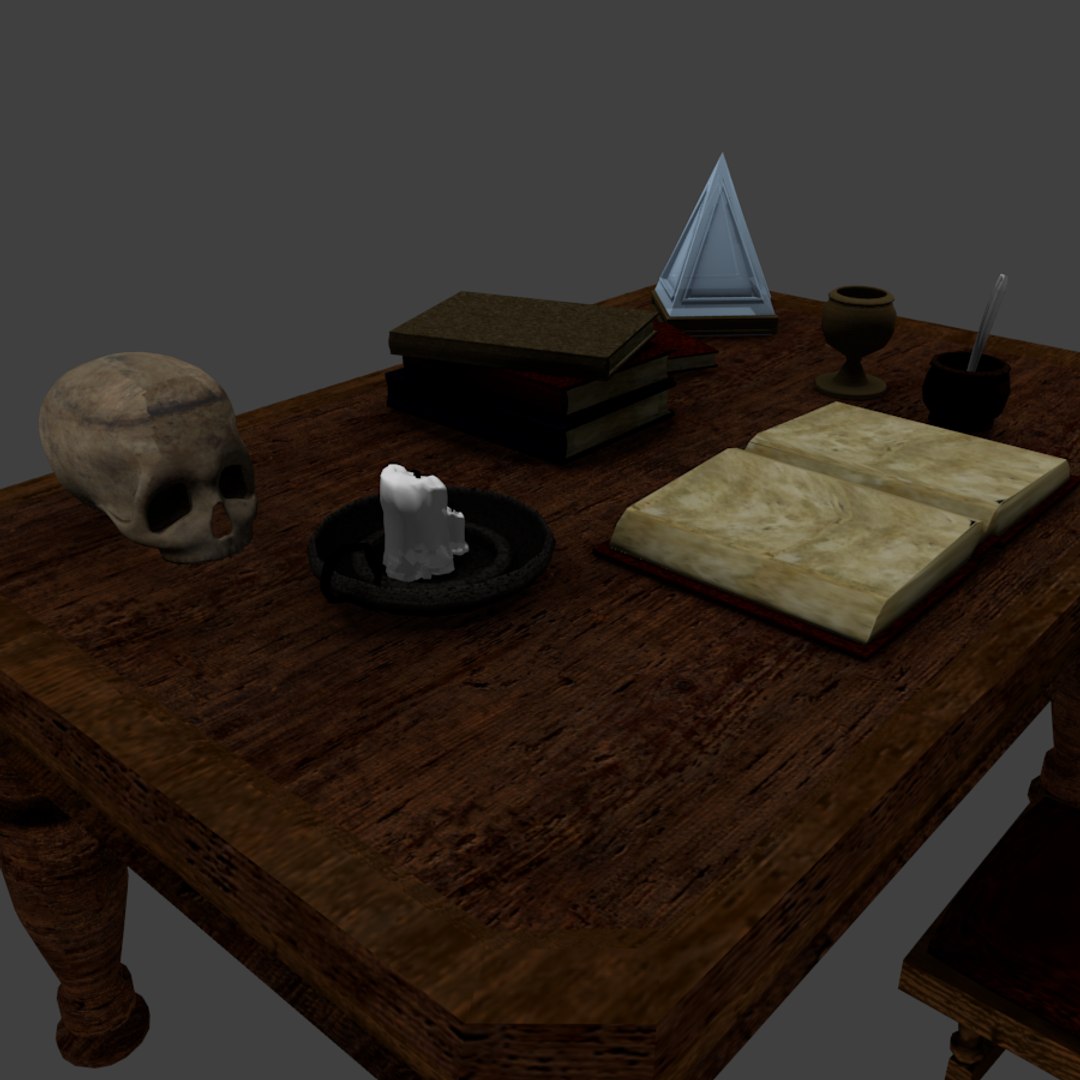 Fantasy Table 3D Model - TurboSquid 1189445