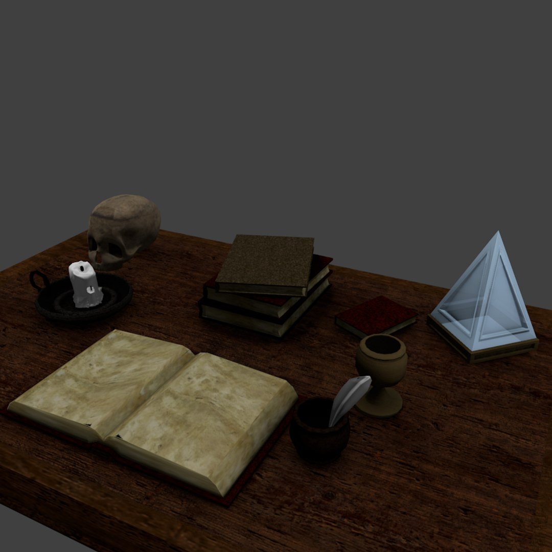 Fantasy Table 3D Model - TurboSquid 1189445