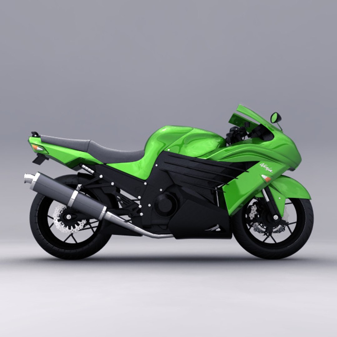 Kawasaki Ninja 14r S 3d Model
