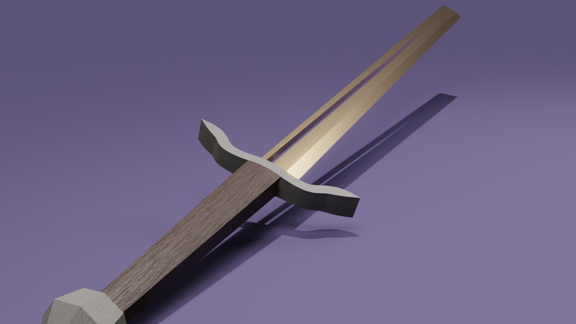 3D Golden Sword - TurboSquid 2145311