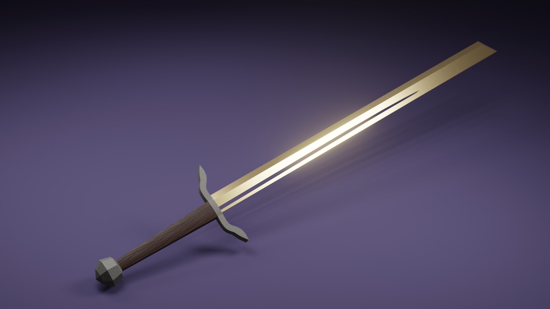 3D Golden Sword - TurboSquid 2145311