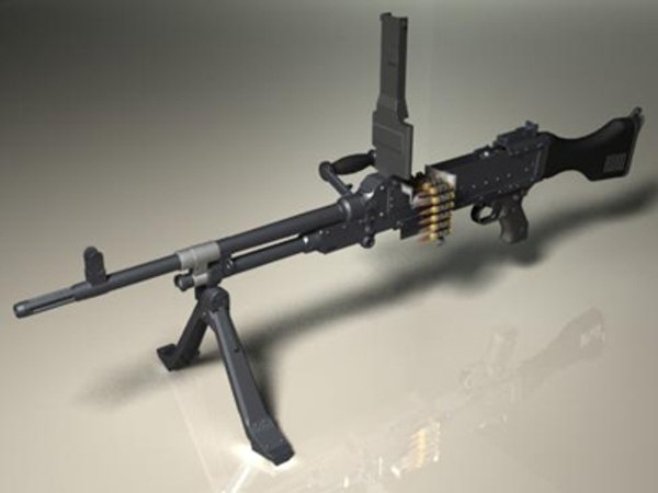m240b m240g machine gun 3d max