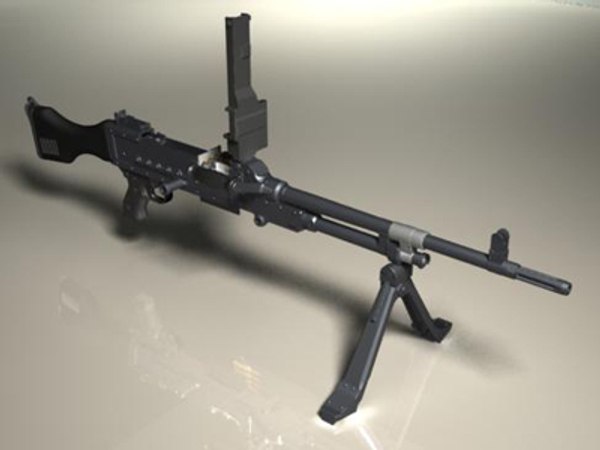 fn mag58 machine gun 3d model