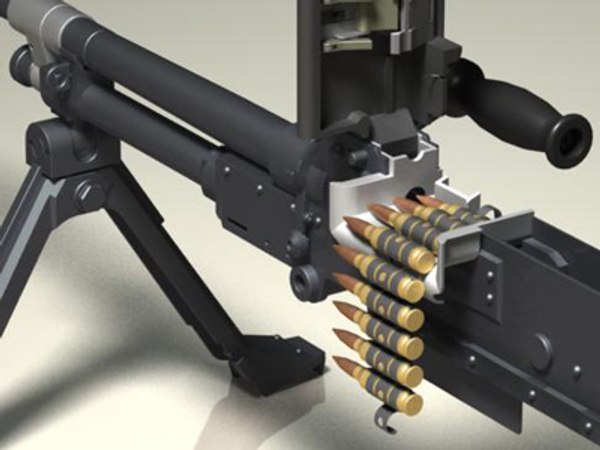 fn mag58 machine gun 3d model