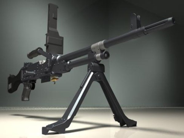 fn mag58 machine gun 3d model