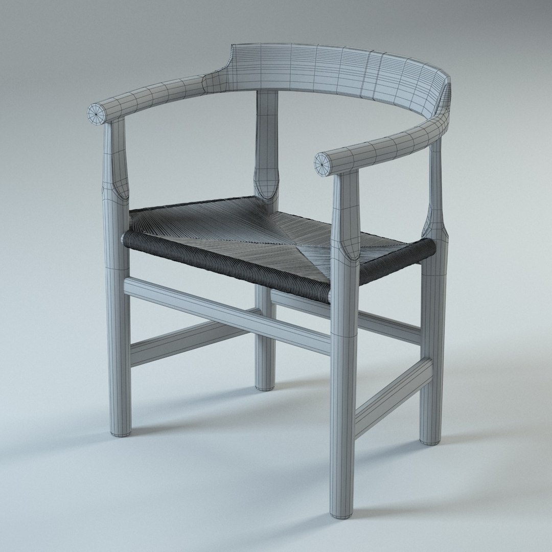 Chairs Hans J Wegner 3d Model