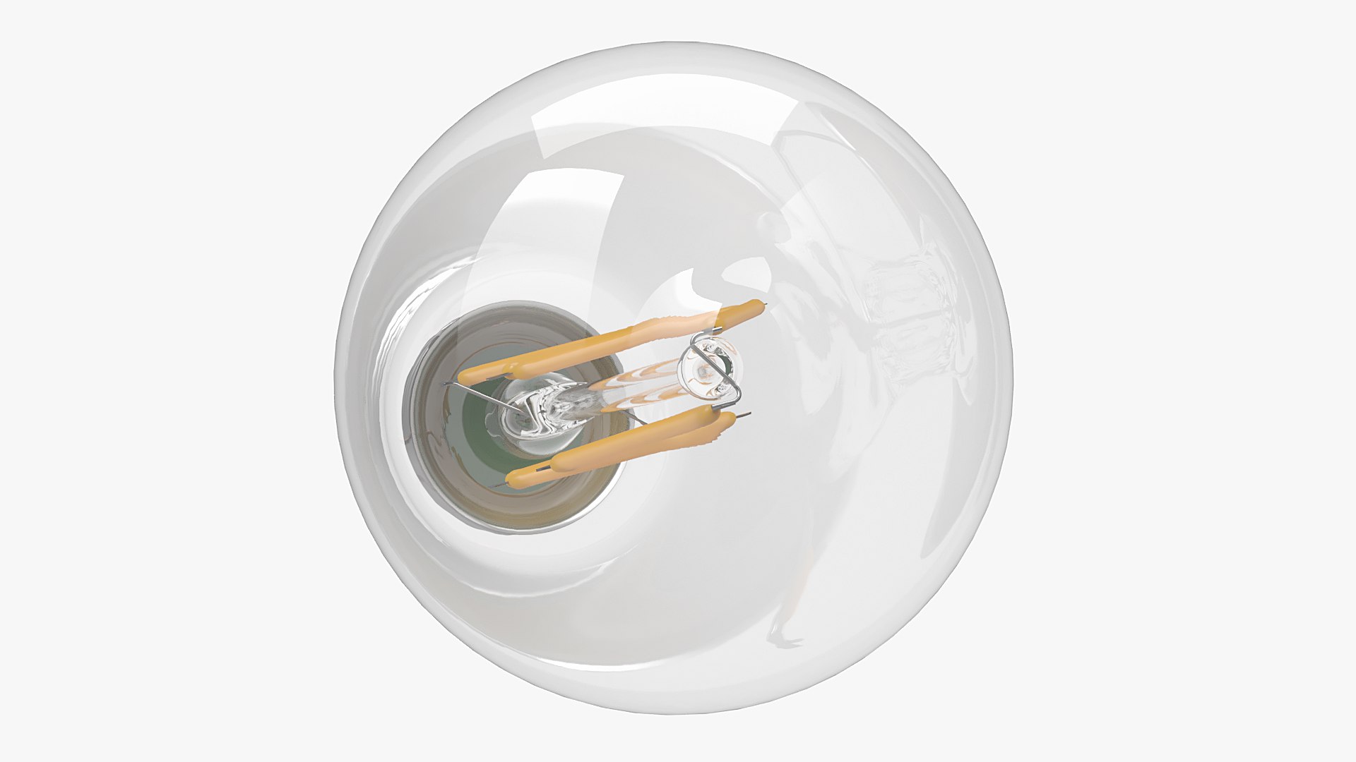 3d Model Led Filament Bulb Lights