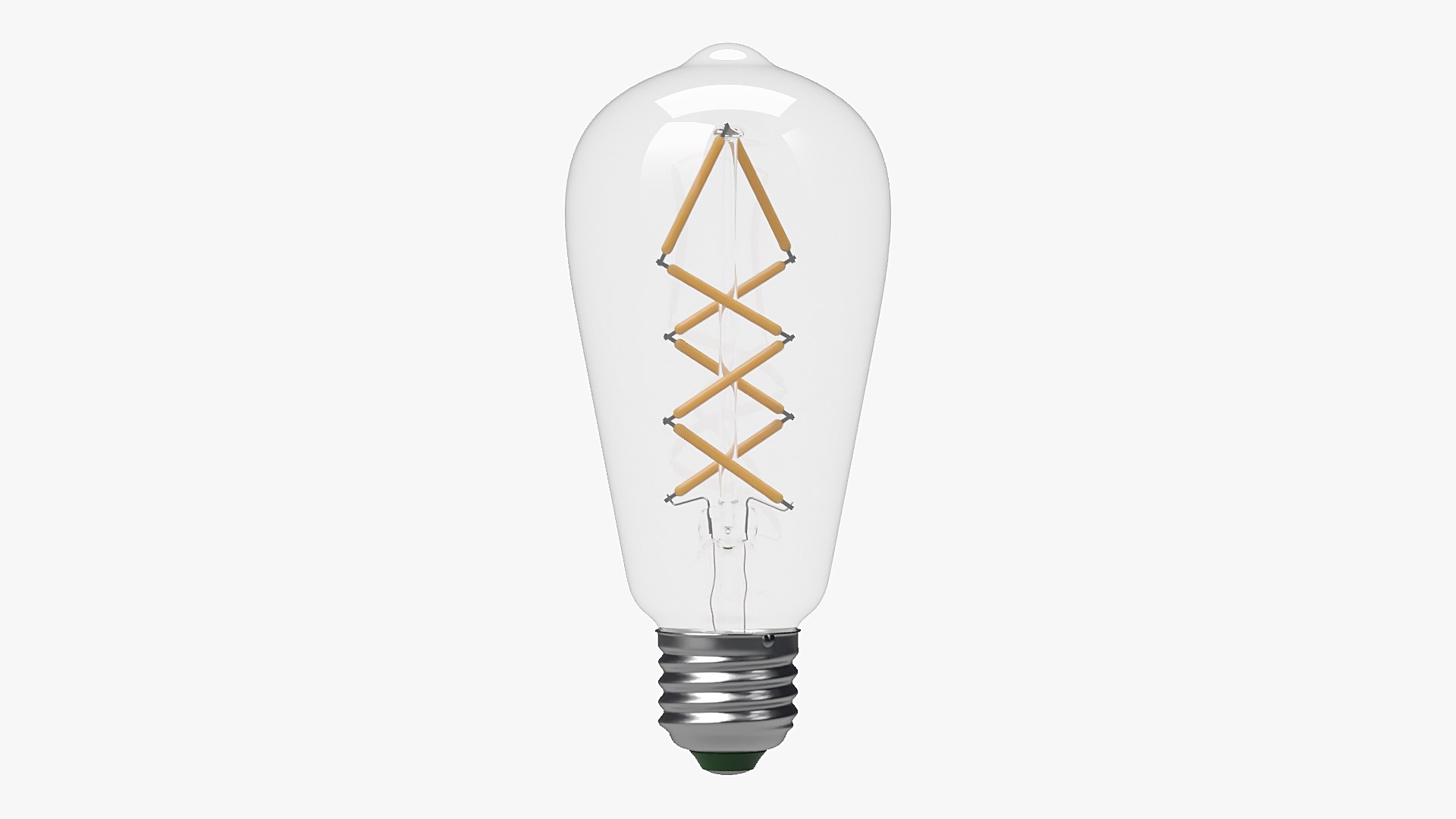 3d Model Led Filament Bulb Lights