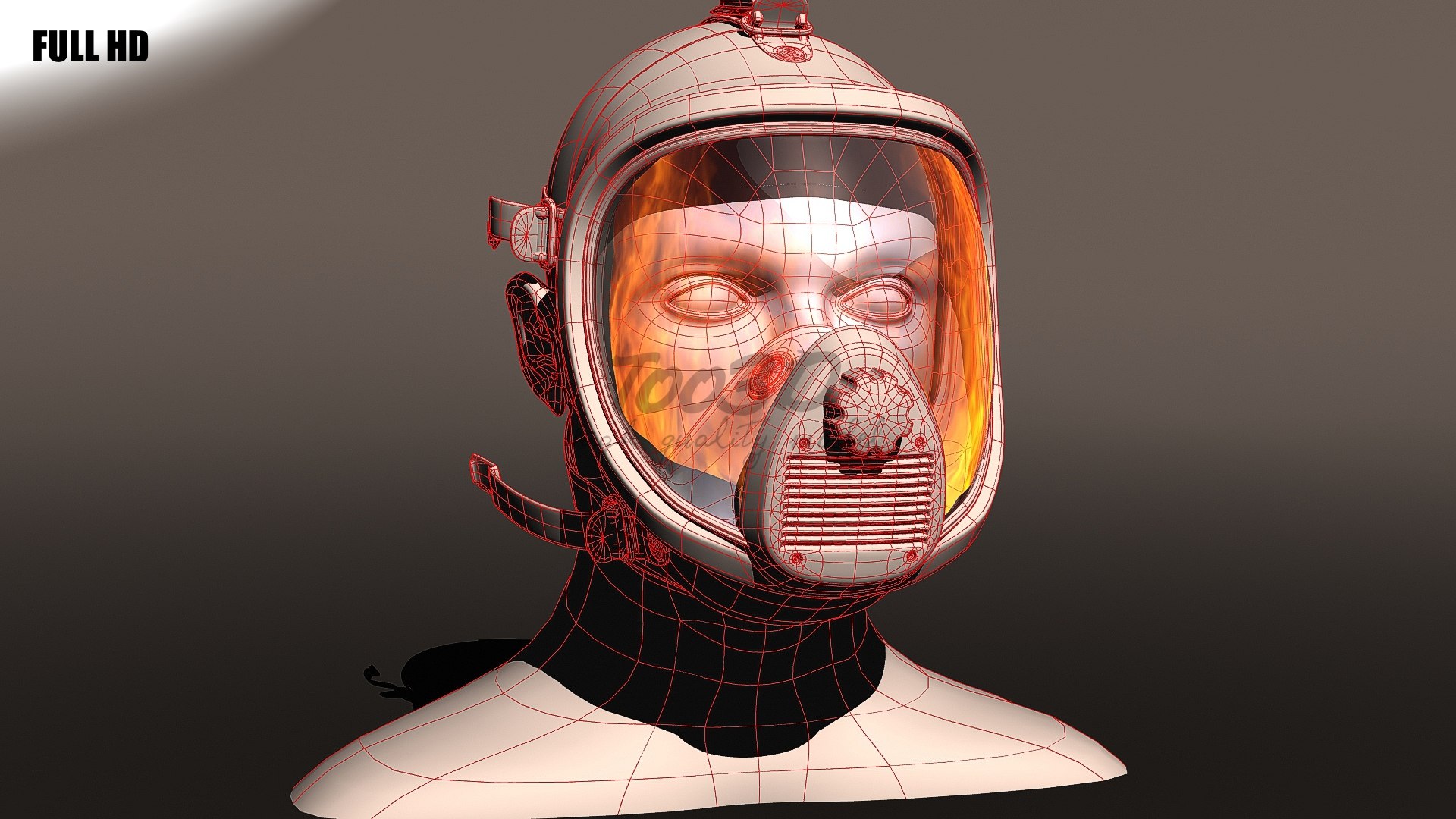 3d mask gas model