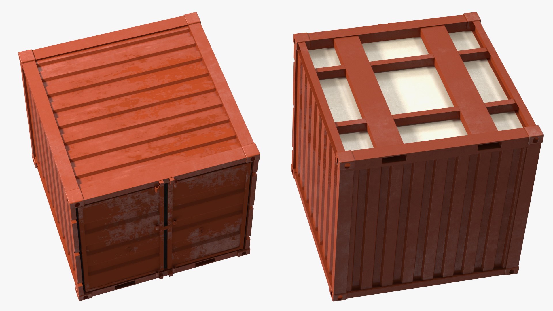 3D Model 8ft Shipping Container - TurboSquid 2151830