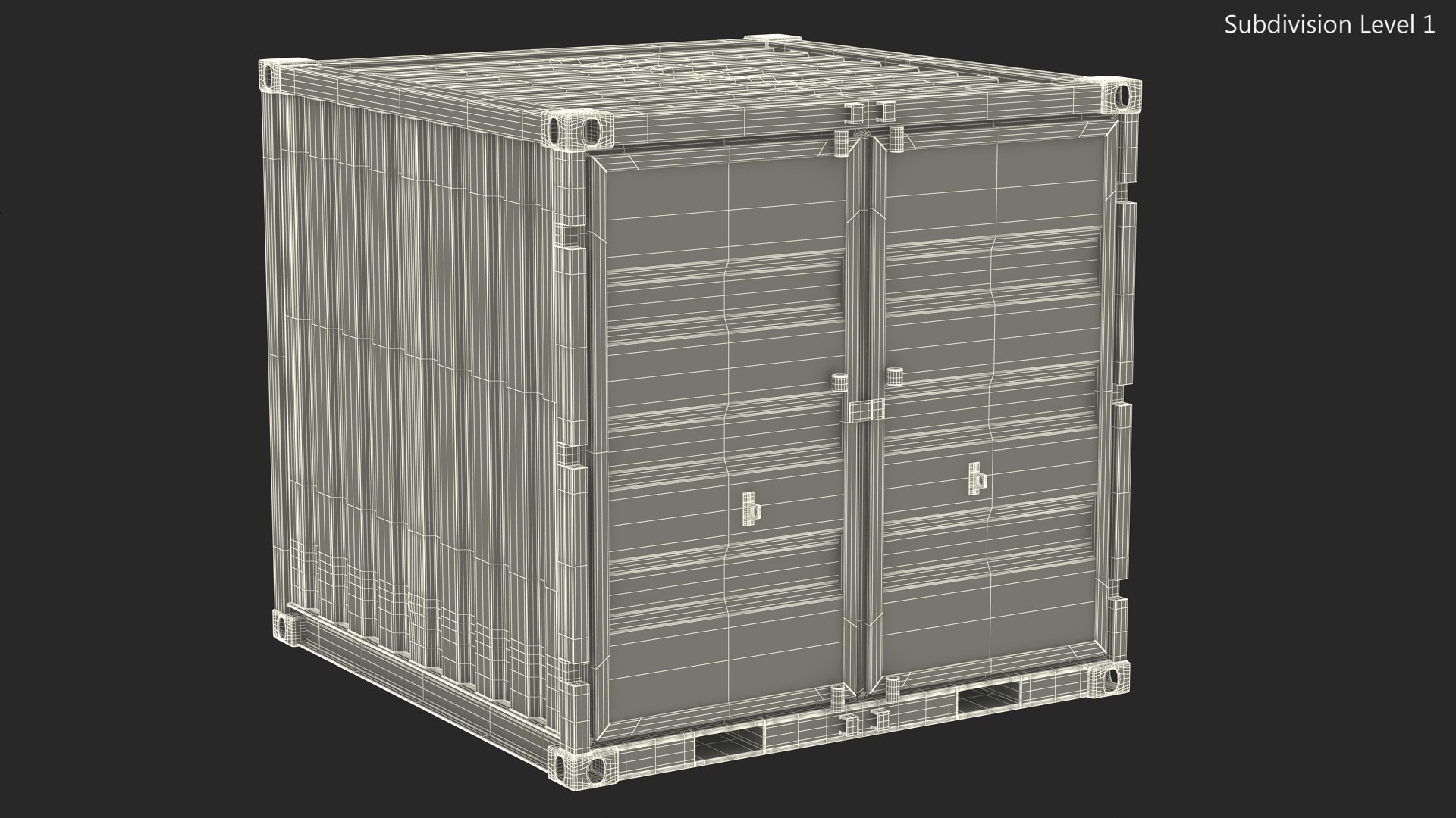 3D Model 8ft Shipping Container - TurboSquid 2151830