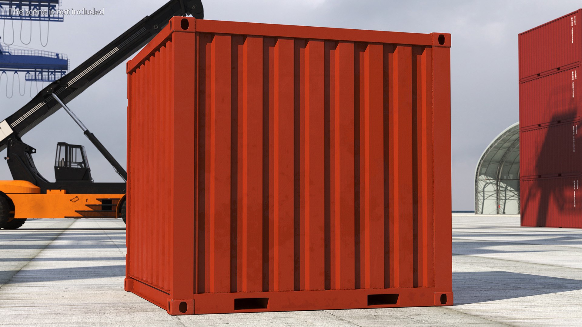 3D Model 8ft Shipping Container - TurboSquid 2151830