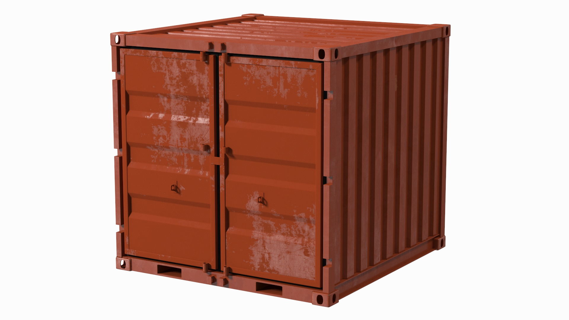 3D Model 8ft Shipping Container - TurboSquid 2151830
