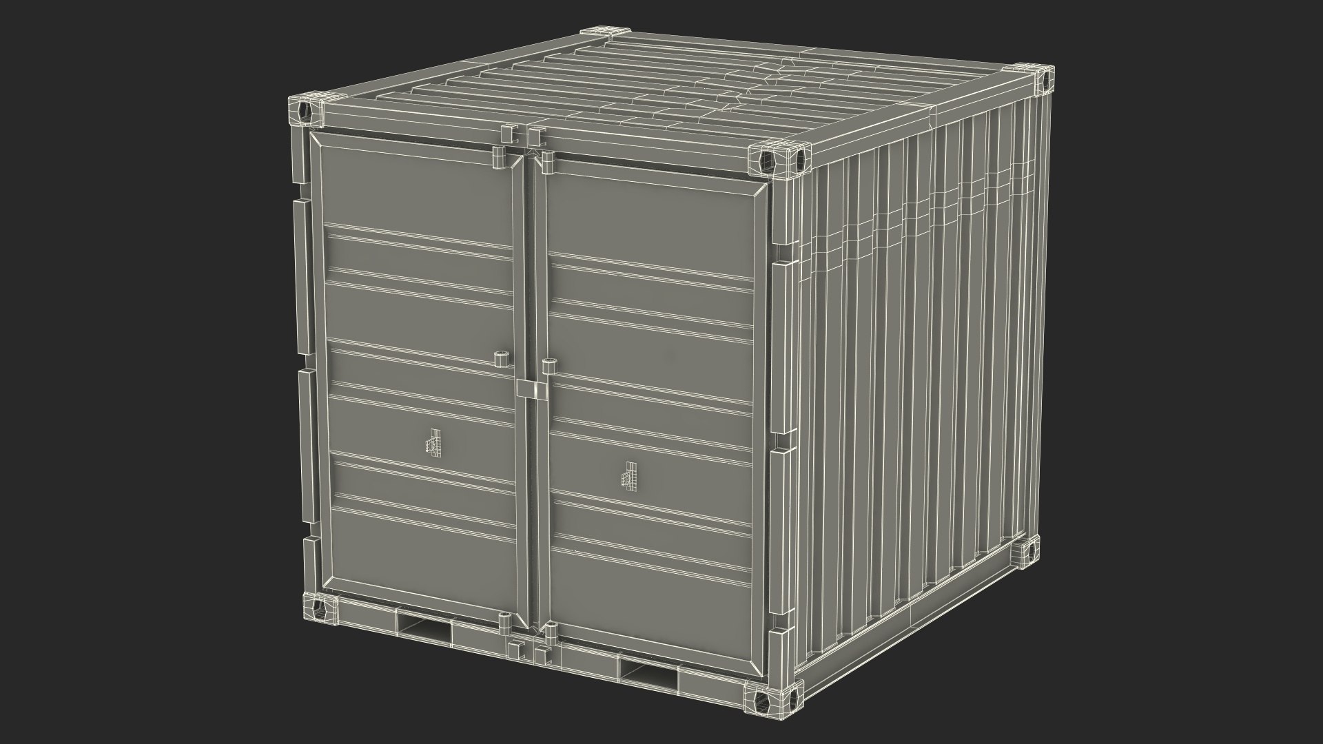 3D model 8ft Shipping Container - TurboSquid 2151830