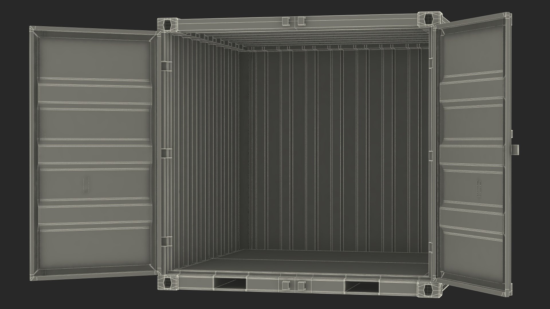 3D model 8ft Shipping Container - TurboSquid 2151830