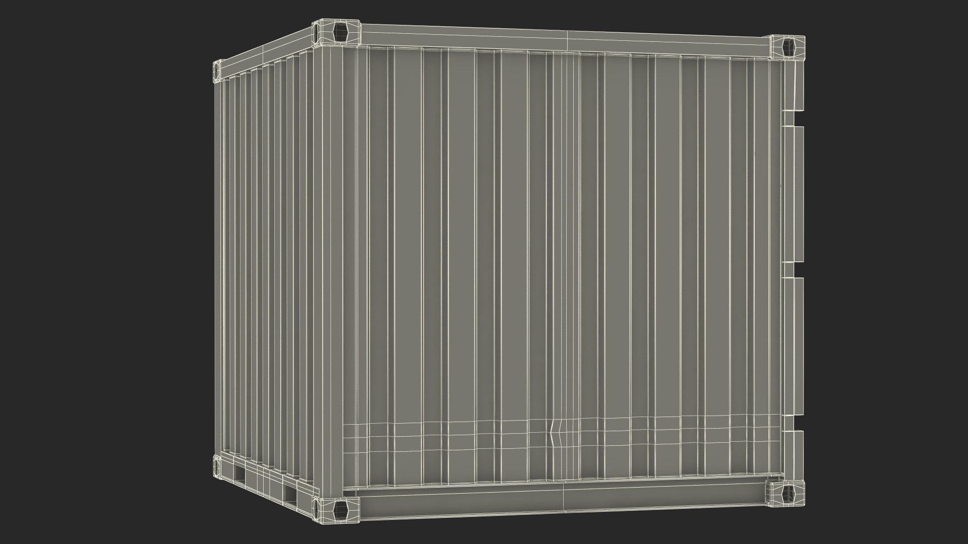 3D model 8ft Shipping Container - TurboSquid 2151830