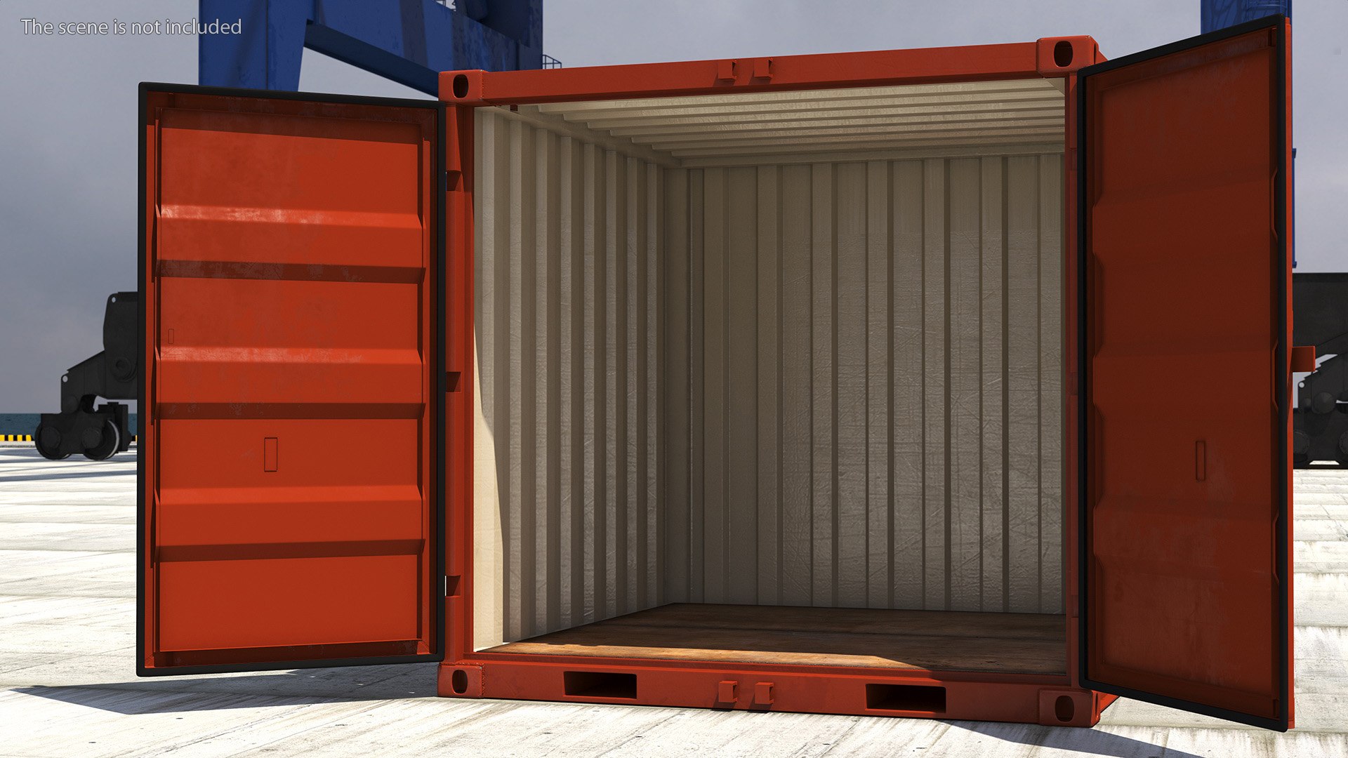 3D Model 8ft Shipping Container - TurboSquid 2151830