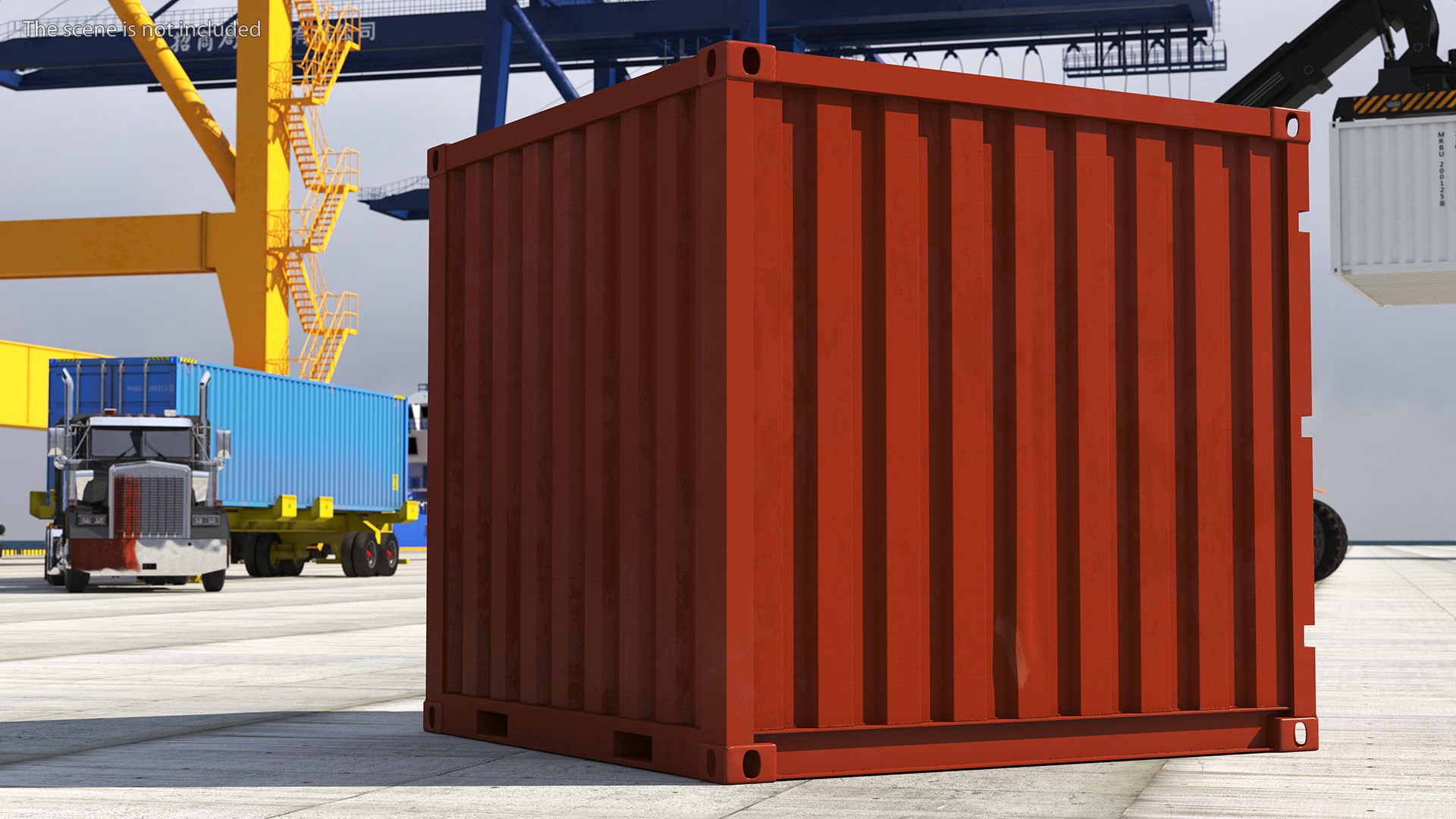 3D Model 8ft Shipping Container - TurboSquid 2151830