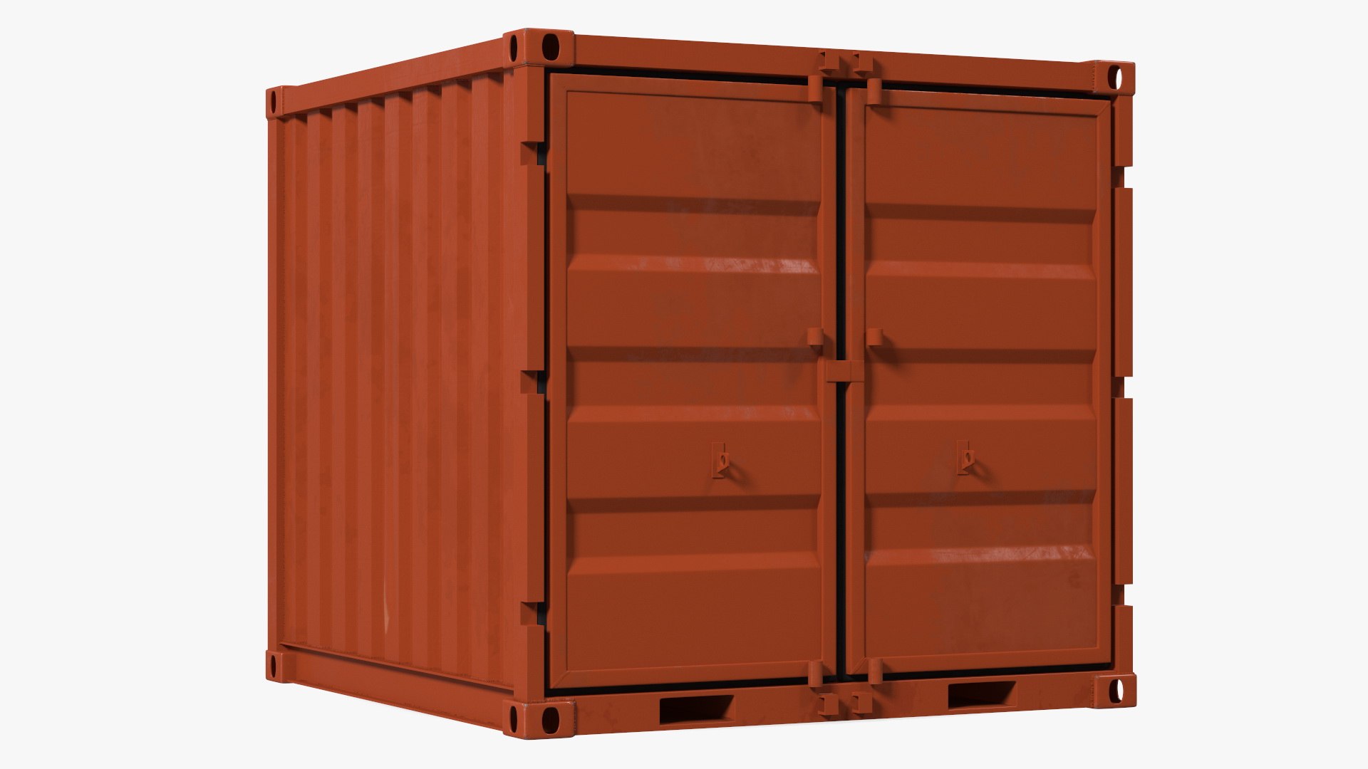 3D Model 8ft Shipping Container - TurboSquid 2151830