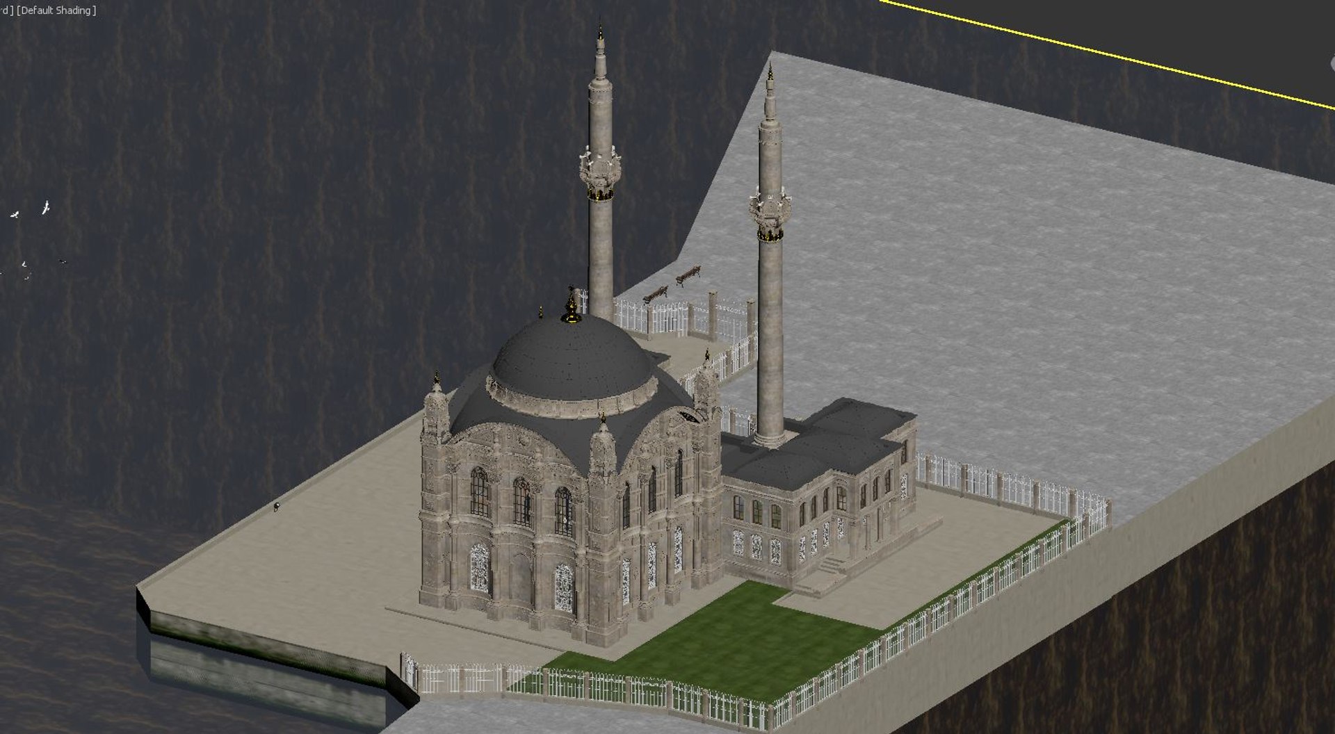 3D Model Istanbul Ortakoy Mosque - TurboSquid 2081248