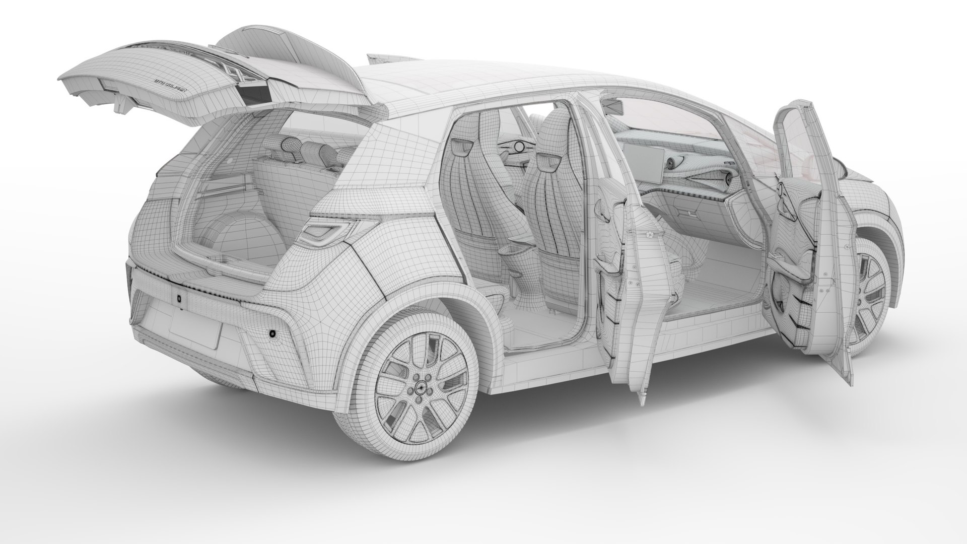 3D 2024 BYD Dolphin With Interior 3D Model - TurboSquid 2190894