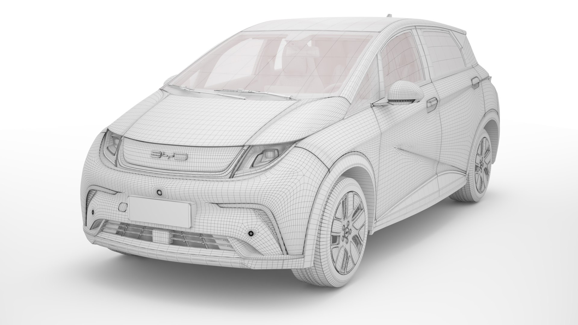 3D 2024 BYD Dolphin With Interior 3D Model - TurboSquid 2190894