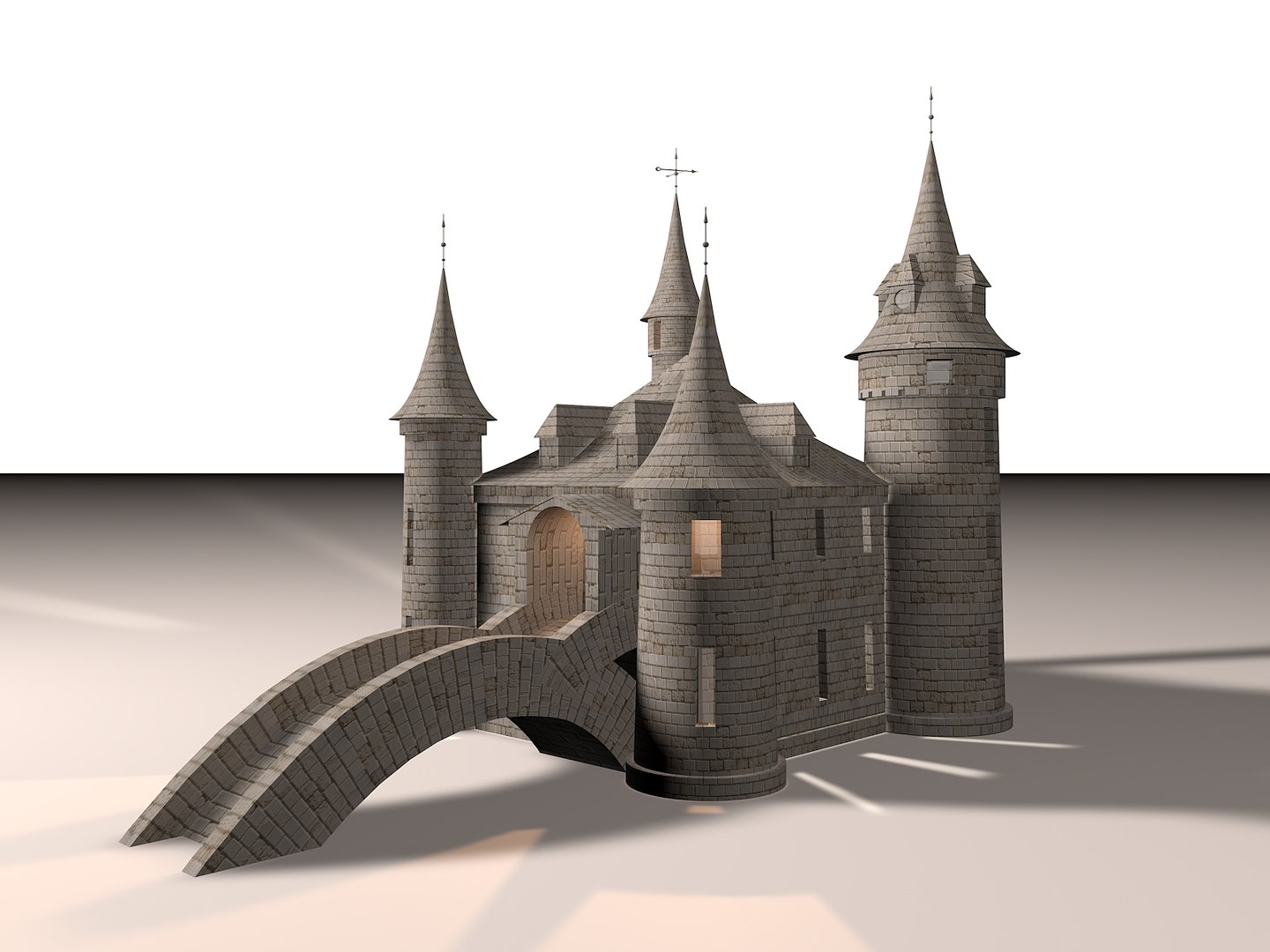 Castle Towers Printing 3d Model