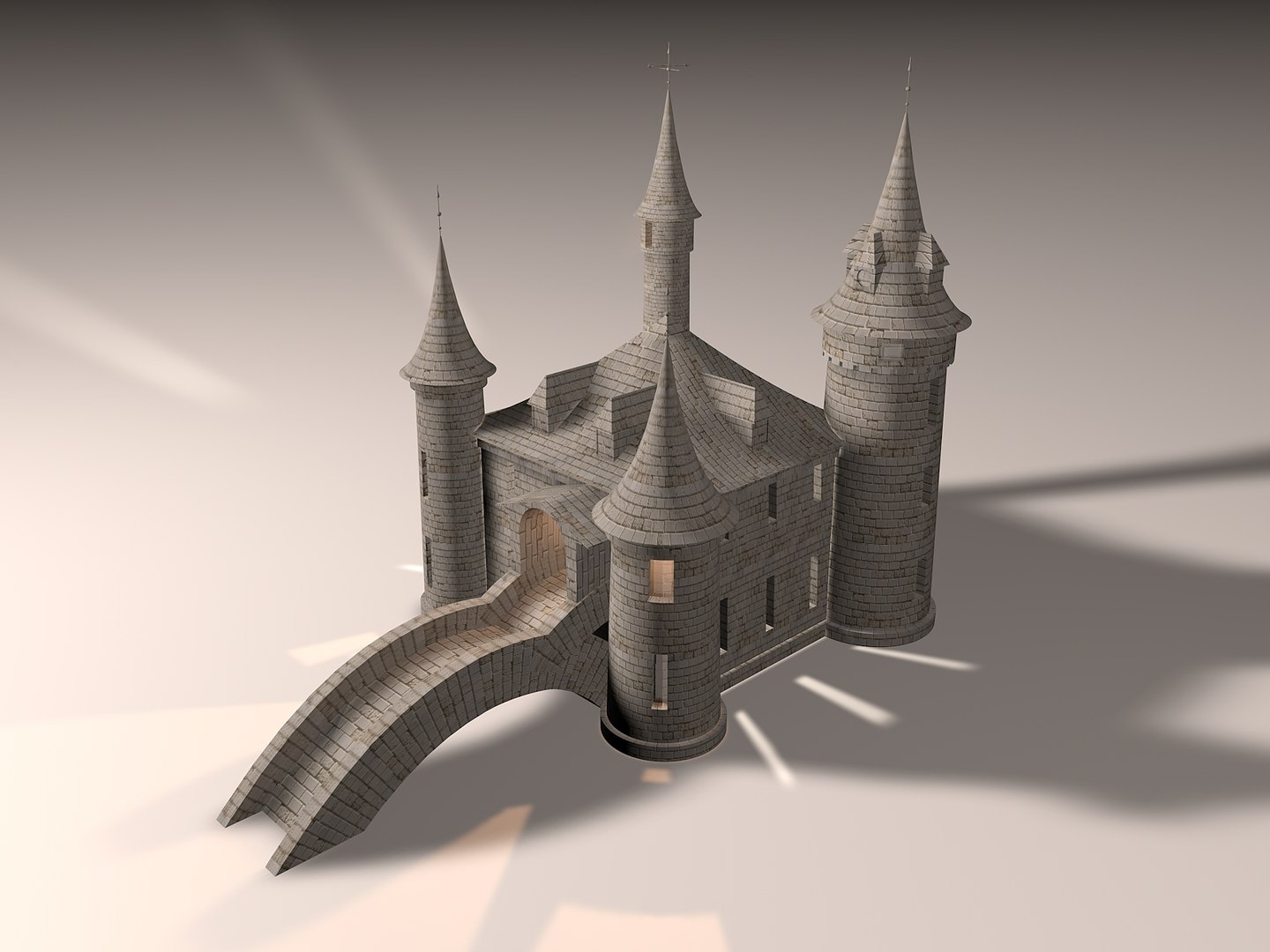 Castle Towers Printing 3d Model