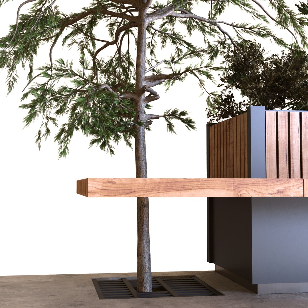 3D tree in box set 021 - TurboSquid 1754717