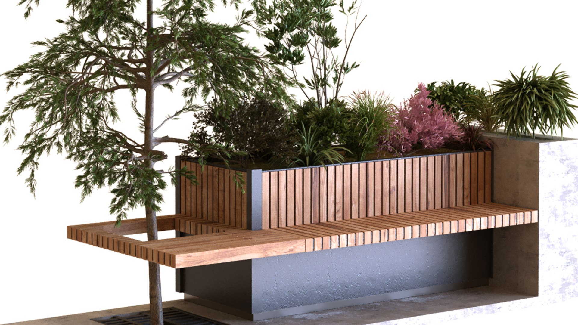 3D tree in box set 021 - TurboSquid 1754717