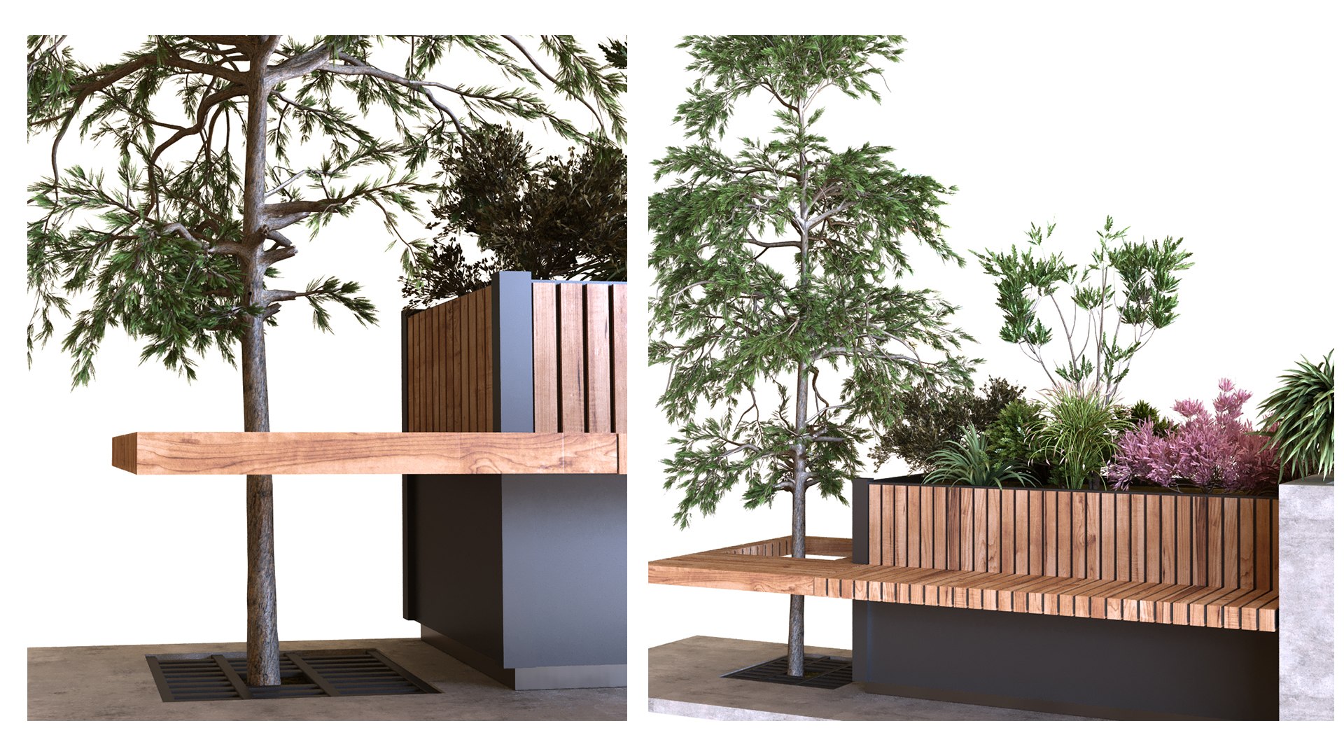 3D tree in box set 021 - TurboSquid 1754717