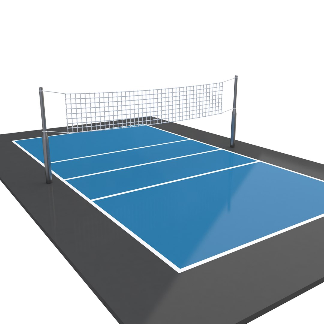 Volleyball Court 02 Model - TurboSquid 2249313