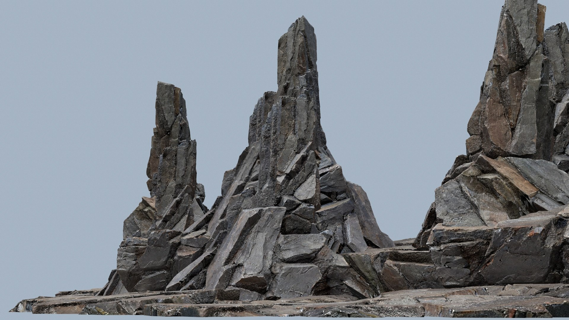 3D Model Cliff Rocks - TurboSquid 2208369
