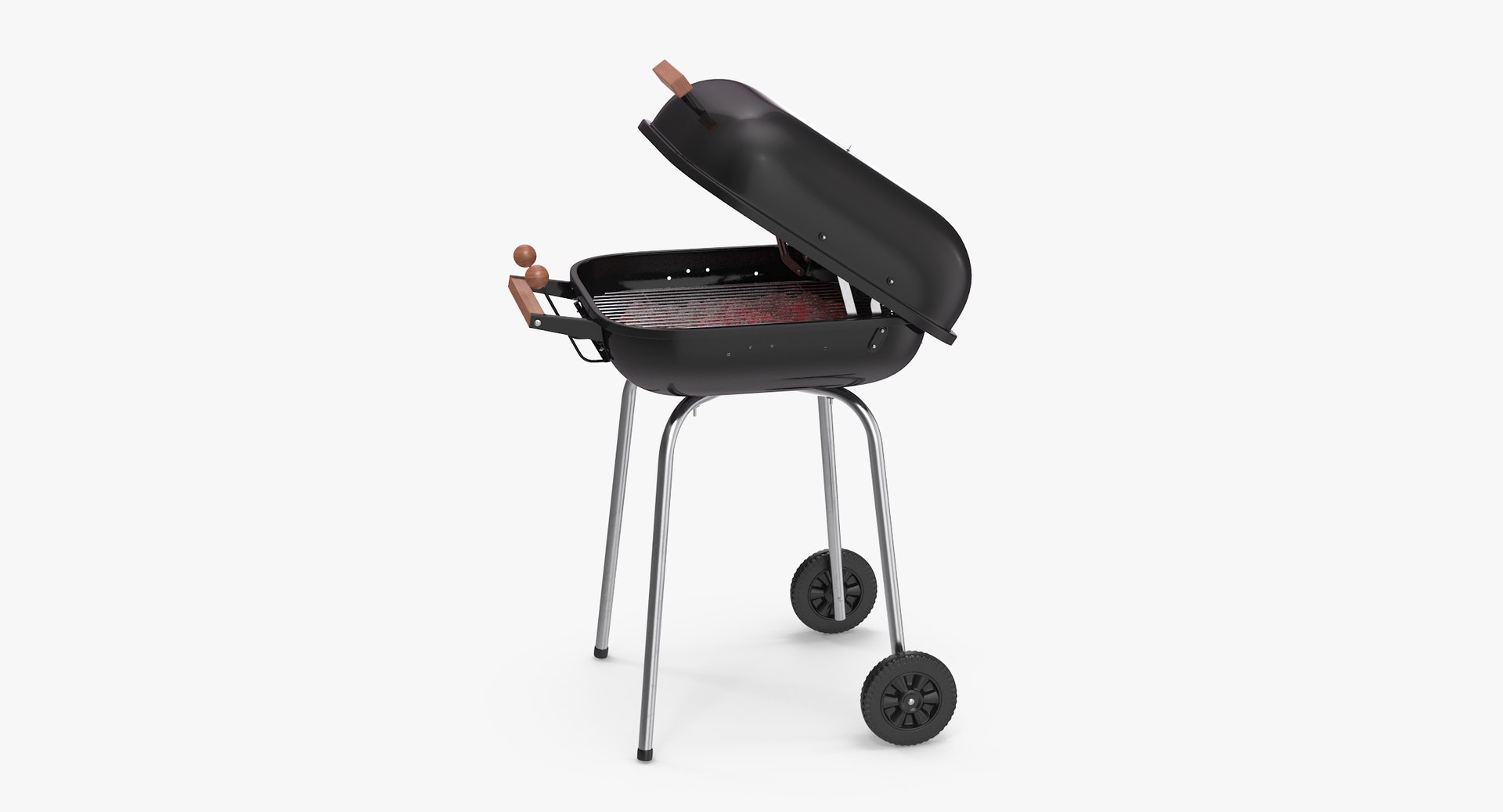 3d Model Square Bbq Grill