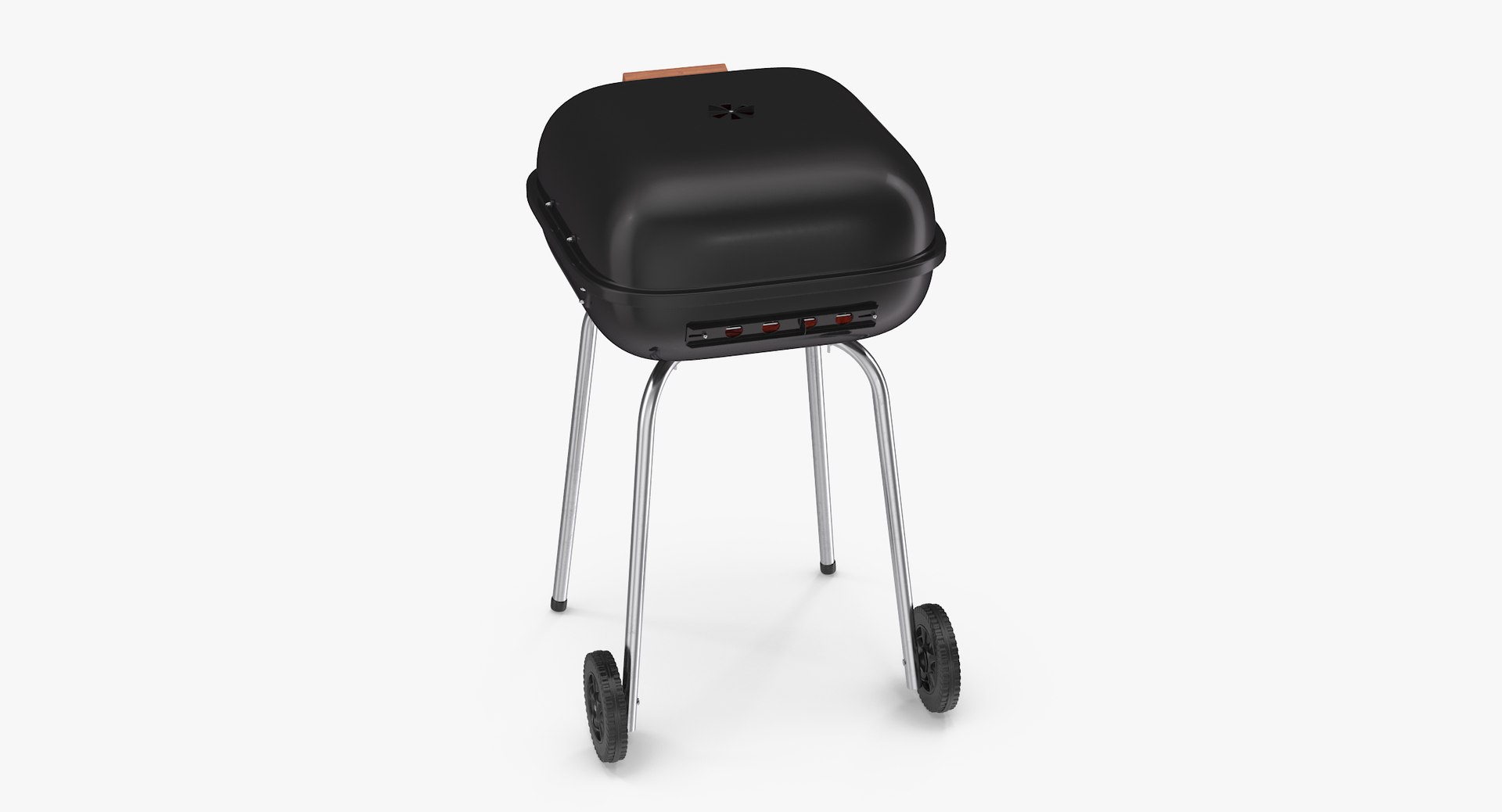 3d Model Square Bbq Grill