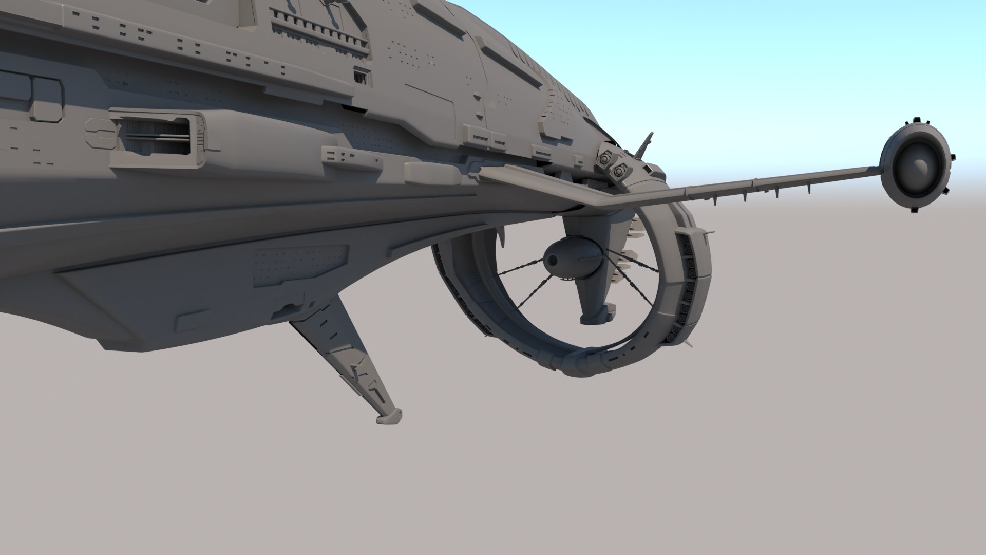 Sci Fi Space Liner 3D - TurboSquid 1590561