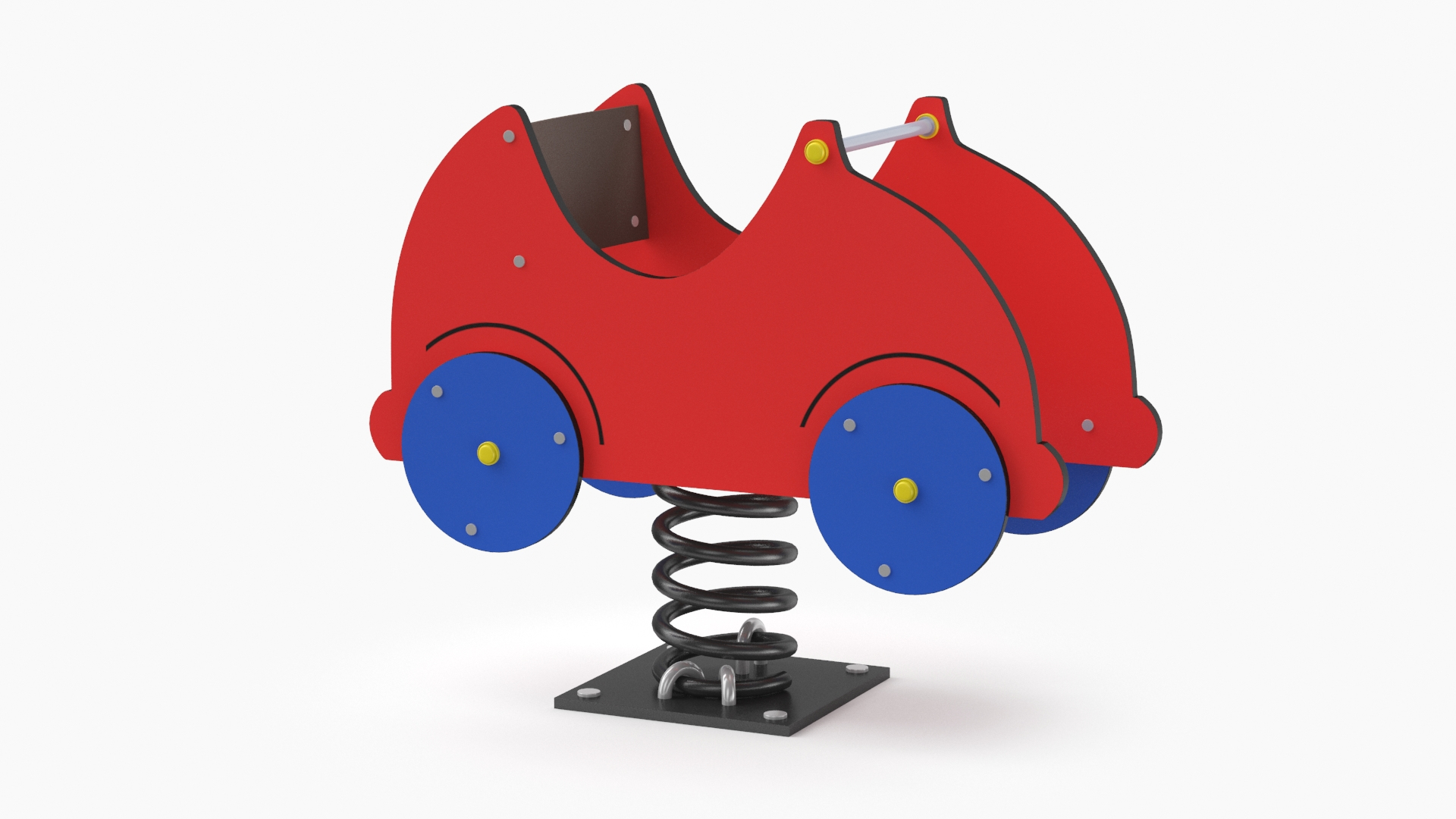 3D Playground Car Springer Ride 01 - TurboSquid 2145219
