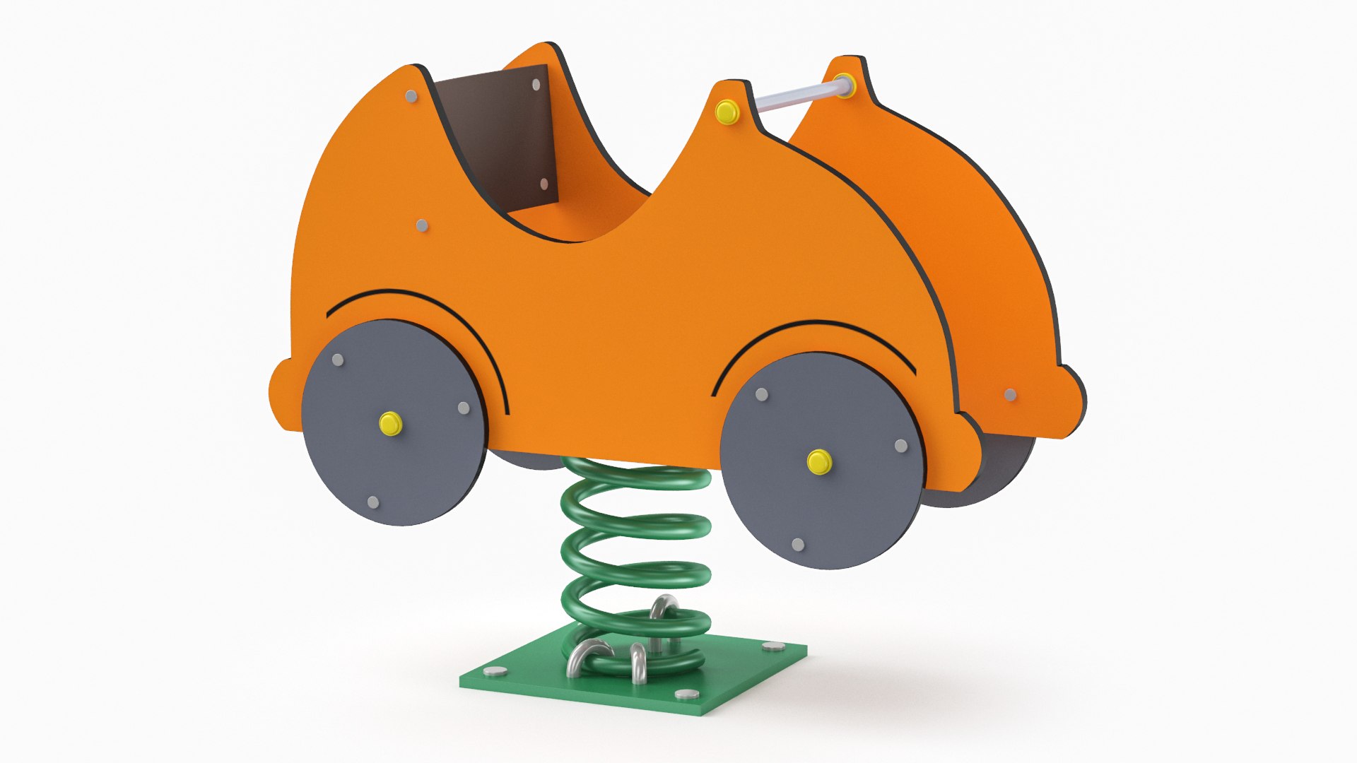 3D Playground Car Springer Ride 01 - TurboSquid 2145219