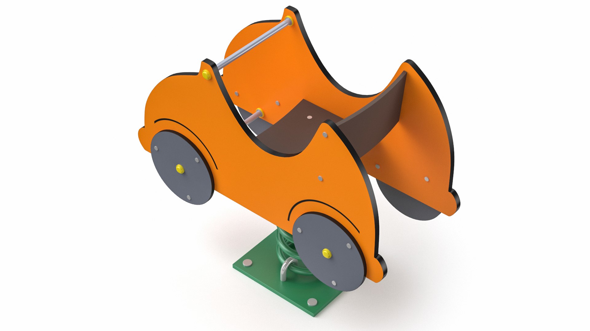 3D Playground Car Springer Ride 01 - TurboSquid 2145219