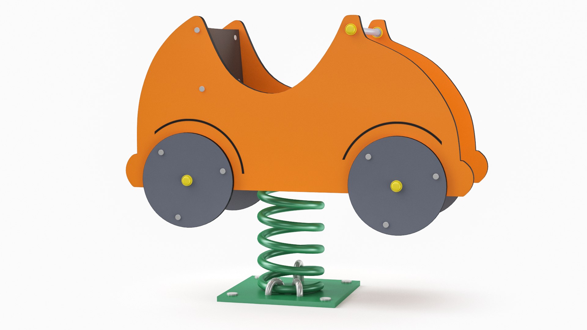 3D Playground Car Springer Ride 01 - TurboSquid 2145219