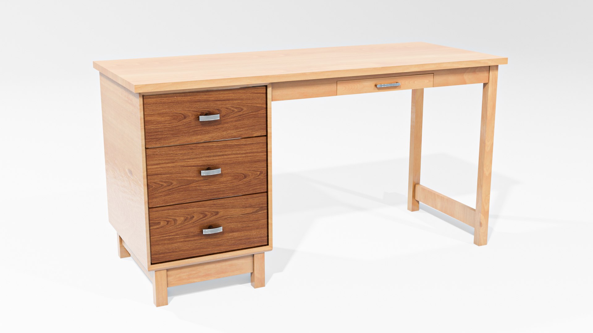 3D model Traditional Light Wood Home Desk VR-Ready - TurboSquid 2092981