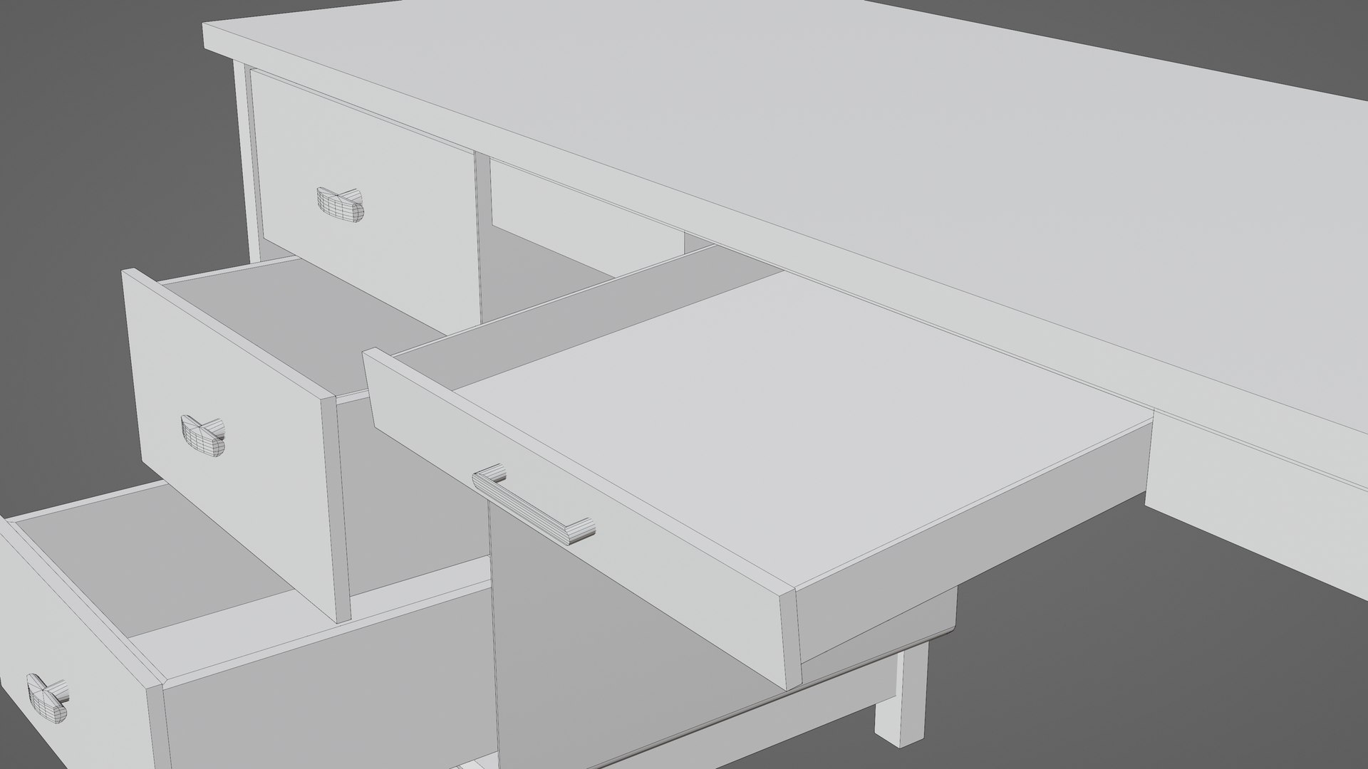 3D model Traditional Light Wood Home Desk VR-Ready - TurboSquid 2092981