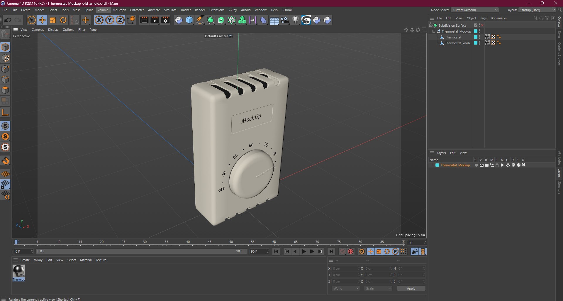 Thermostat Mockup 3D Model - TurboSquid 2279899