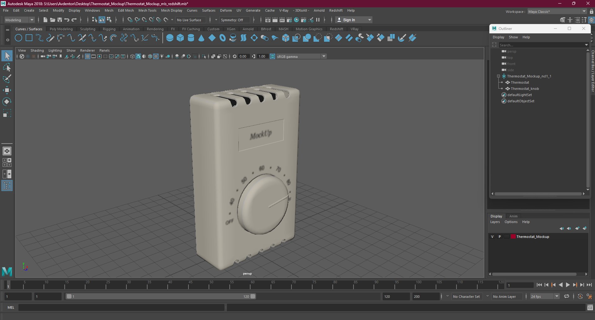 Thermostat Mockup 3D Model - TurboSquid 2279899