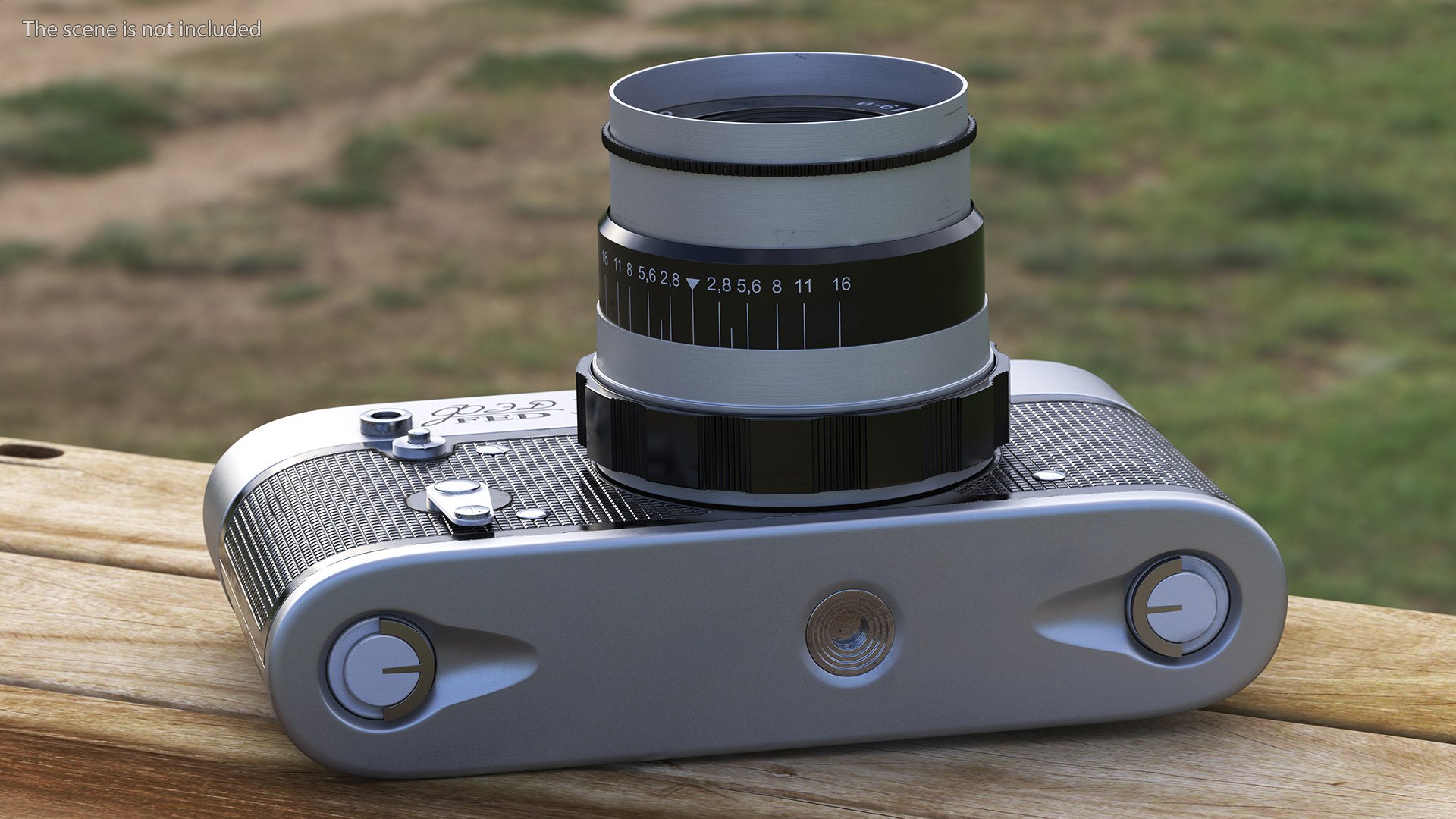 Soviet Vintage Film Camera FED-3 Model - TurboSquid 2137114