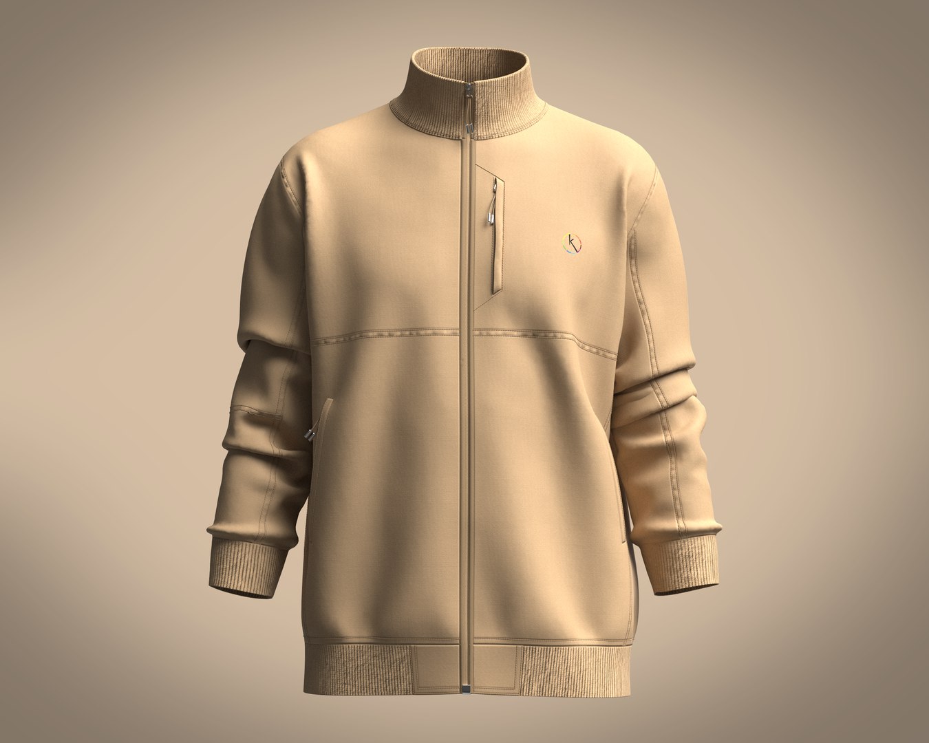 3D Mens Zip Jacket - TurboSquid 1977954