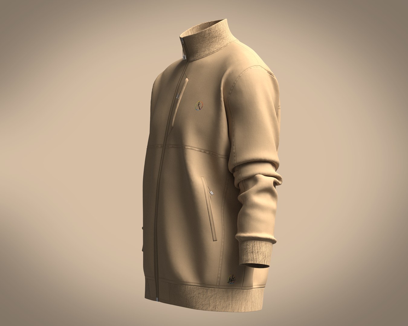 3D Mens Zip Jacket - TurboSquid 1977954