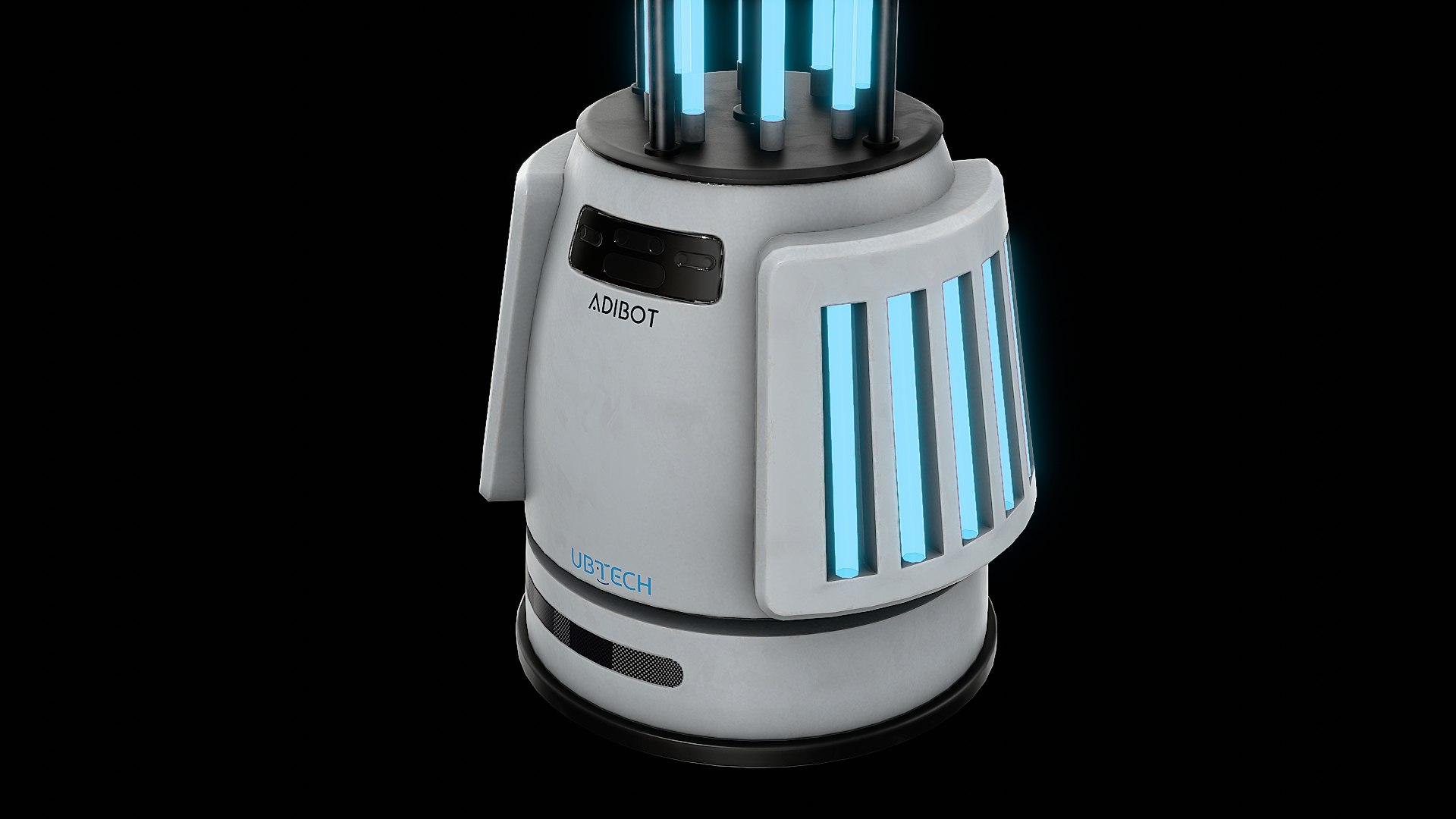 3D Autonomous UV Disinfection Robot Adibot Model - TurboSquid 2342254
